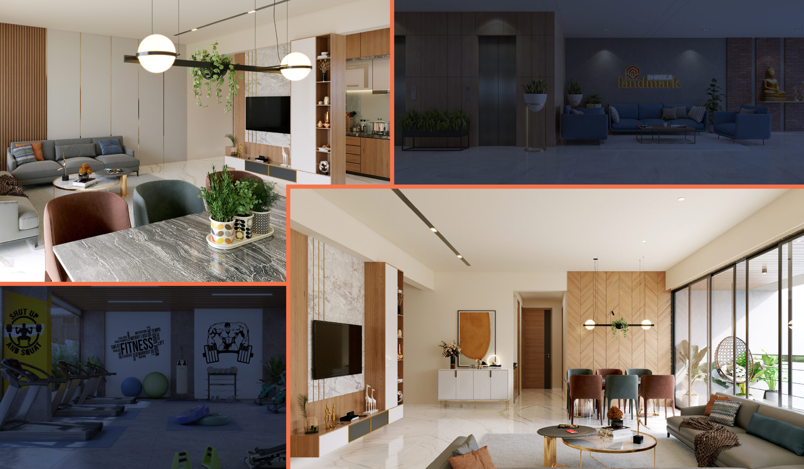 Shreeji Landmark: Premium 3 BHK Flats in Sargasan, Gandhinagar