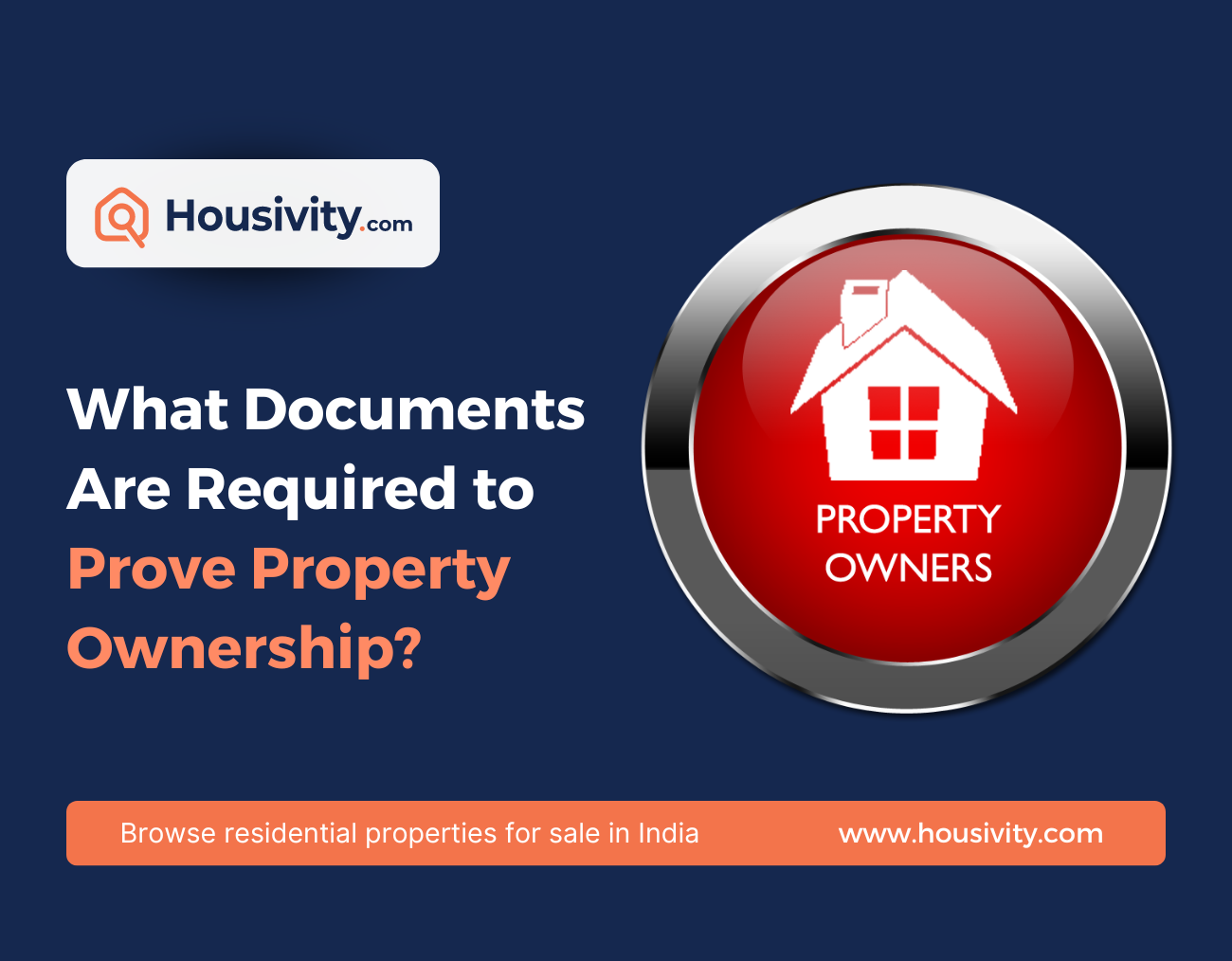 What Documents Are Required to Prove Property Ownership?