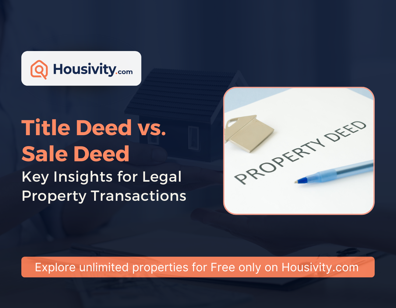 Title Deed vs. Sale Deed: Key Differences Explained | Housivity
